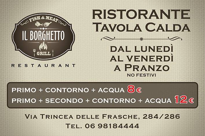 Menu da Il Borghetto ristorante, Fiumicino