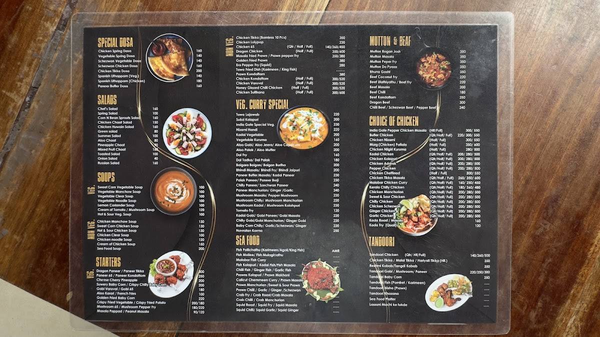 Menu at India Gate Restaurant & Bakes, Vythiri