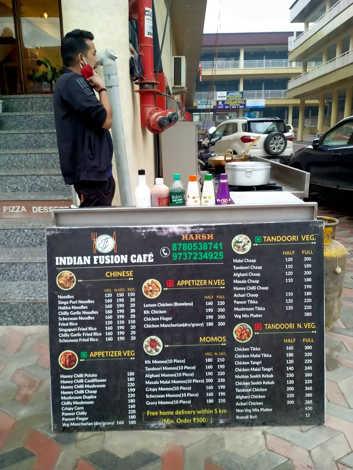 Menu at Indian Fusion Cafè, Panchkula
