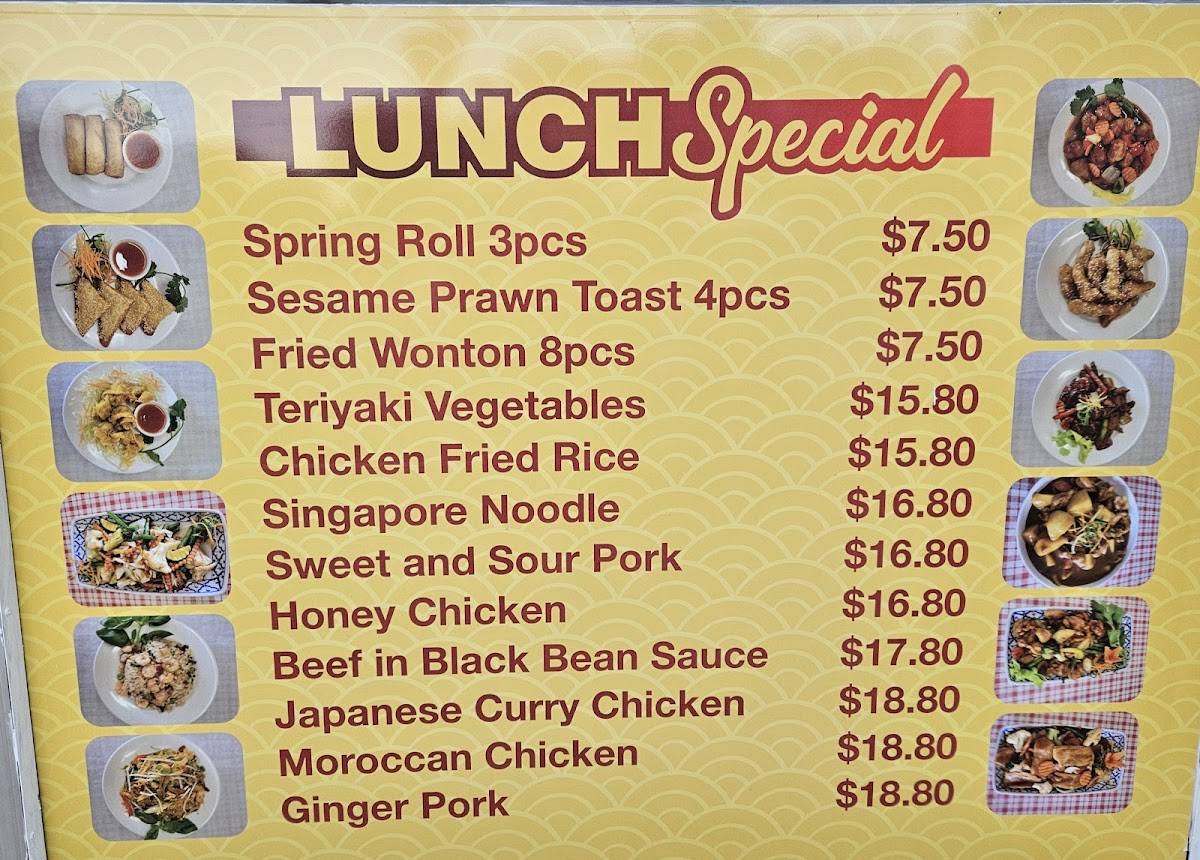 Menu at Jacky and Jessicas kitchen restaurant, Tweed Heads South