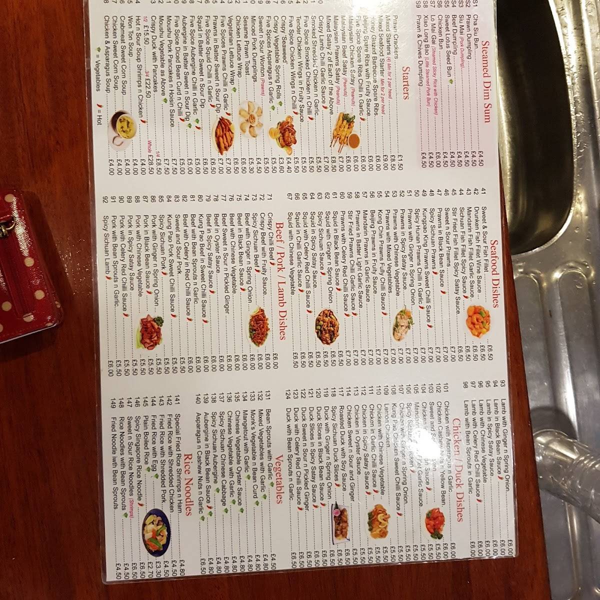 Menu at Jade Fountain restaurant, Sawston