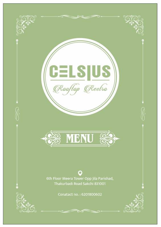 Menu at Celsius - Rooftop Restro & Lounge, Jamshedpur