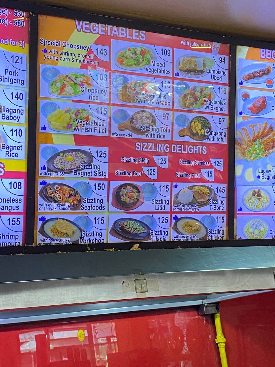 Menu at Janet’s Pares House (Main Branch) restaurant, Quezon City, P2CQ+P4M