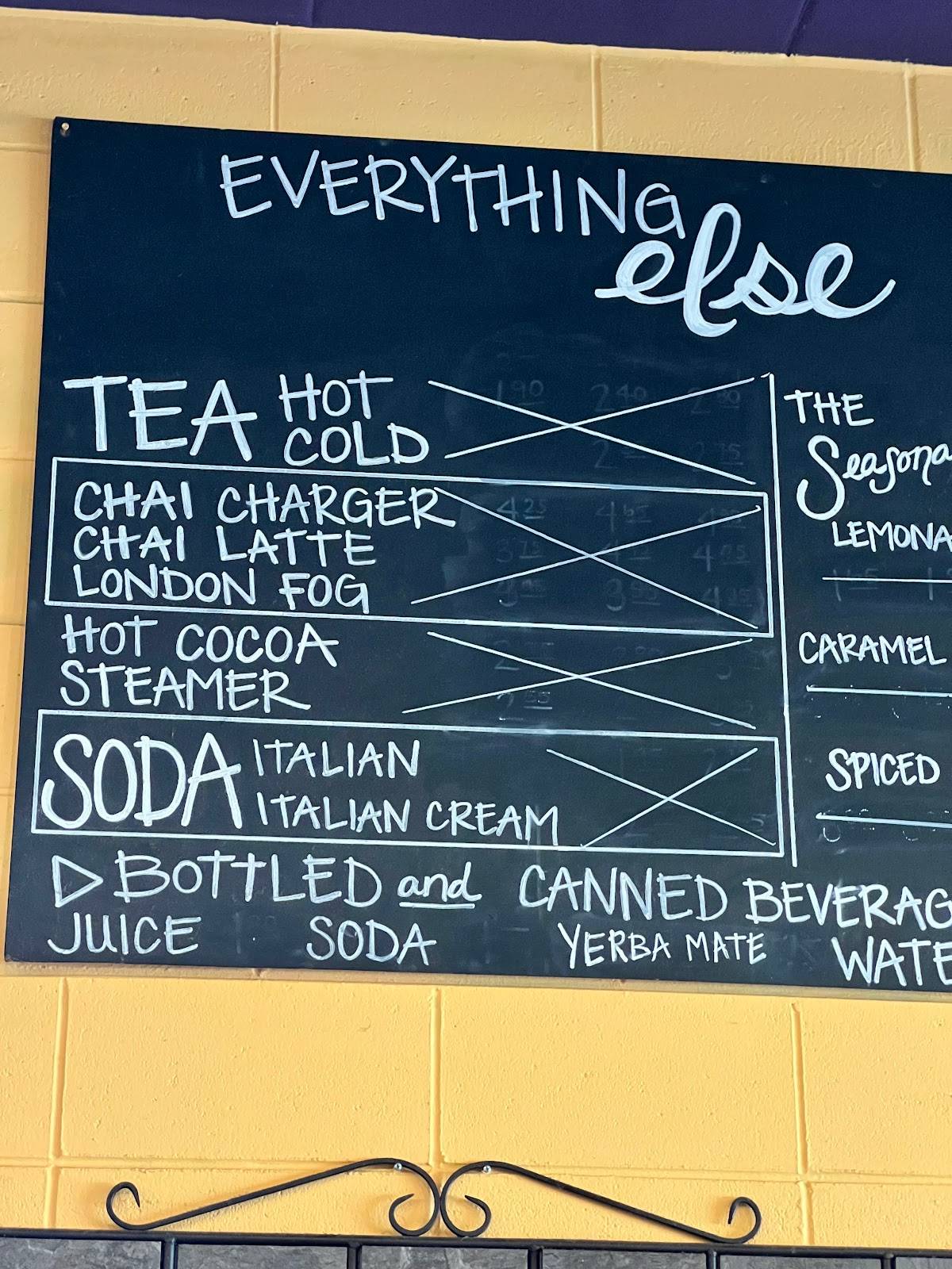 Menu at Java Cat Coffee House, Madison