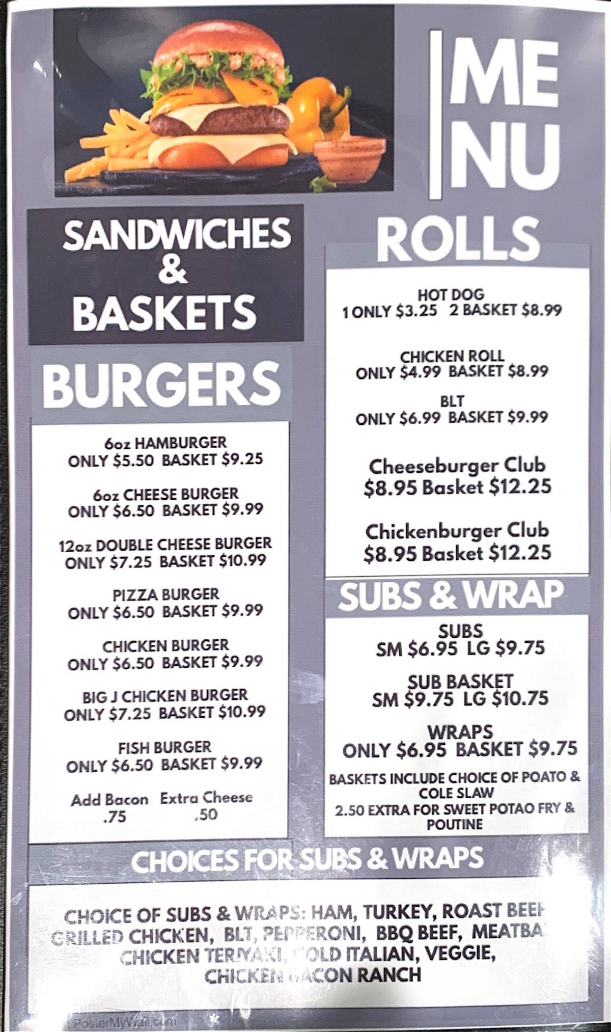 Menu at Jeff's Pizza & Subs pizzeria, Madawaska, 306 Main St