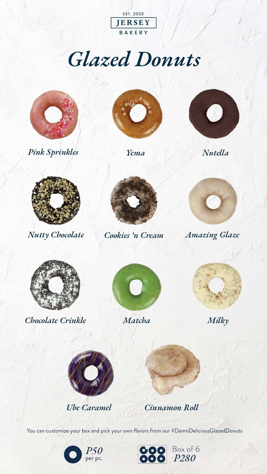 Menu at Jersey Bakery PH, Quezon City