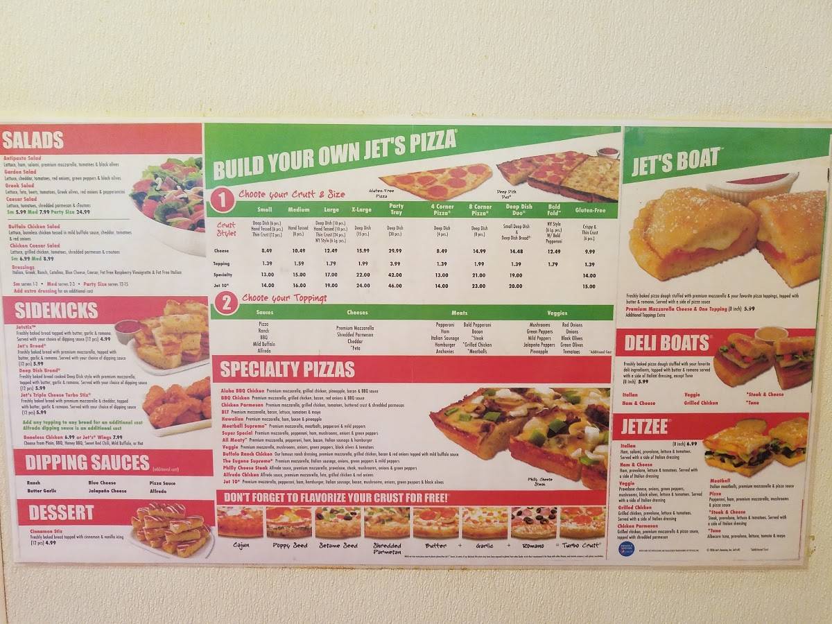 Menu at wartungsarbeiten Jet s