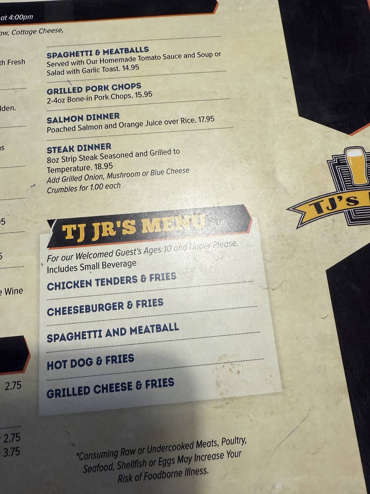 Menu at Jodi B's Restaurant, Pittsburgh, Ardmore Blvd
