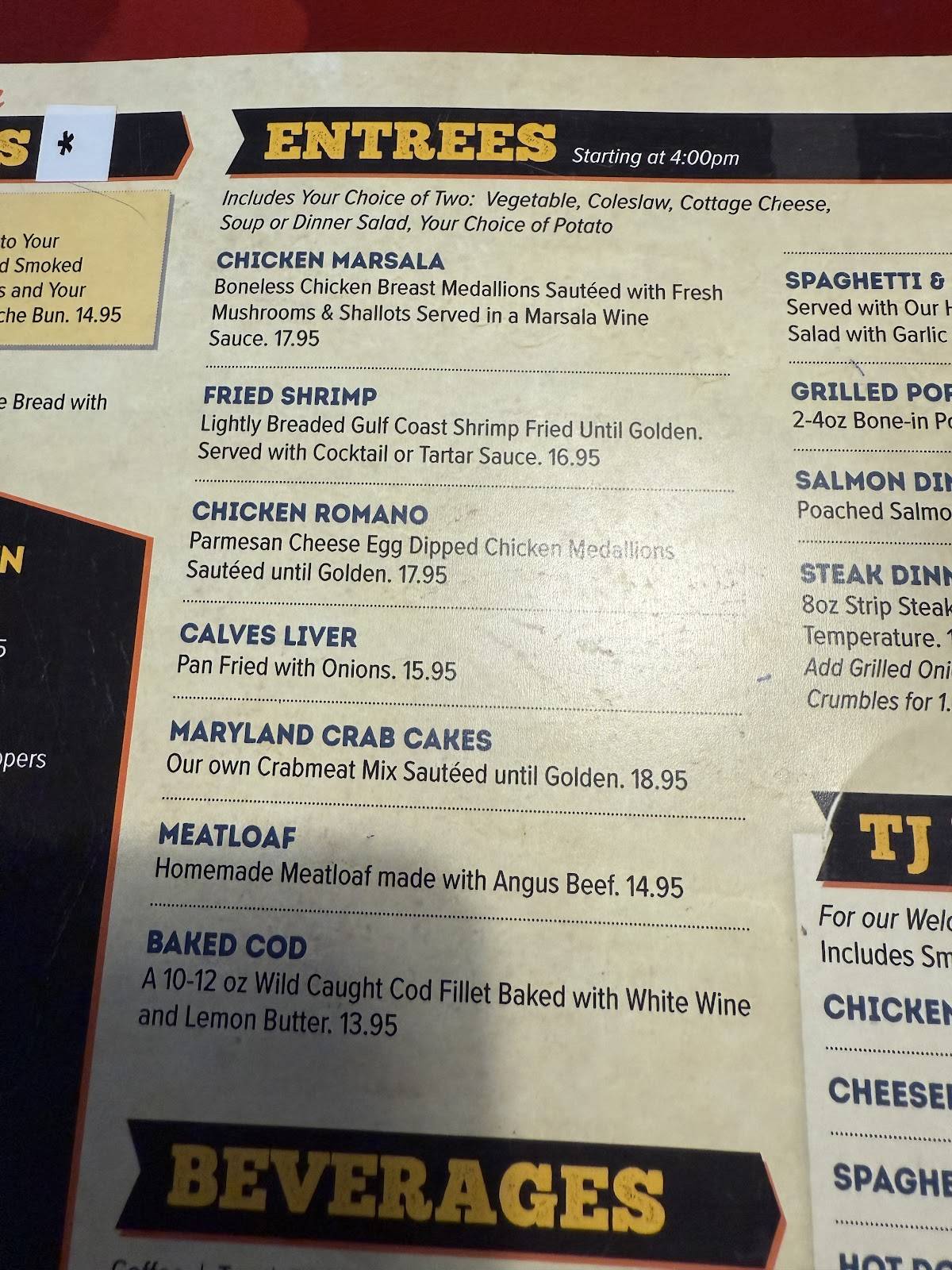 Menu at Jodi B's Restaurant, Pittsburgh, Ardmore Blvd
