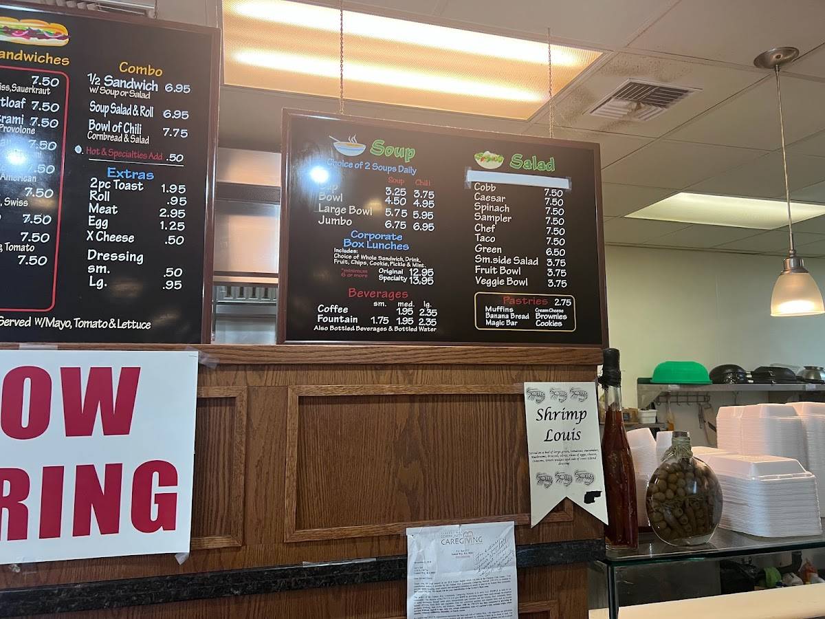 Menu at Joe's Deli restaurant, Federal Way, South 336th St