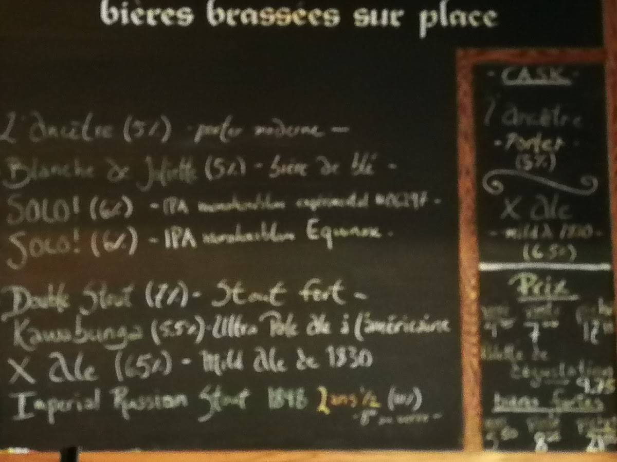 Menu au Albion - Brasserie Artisanale / Resto-Pub, Joliette