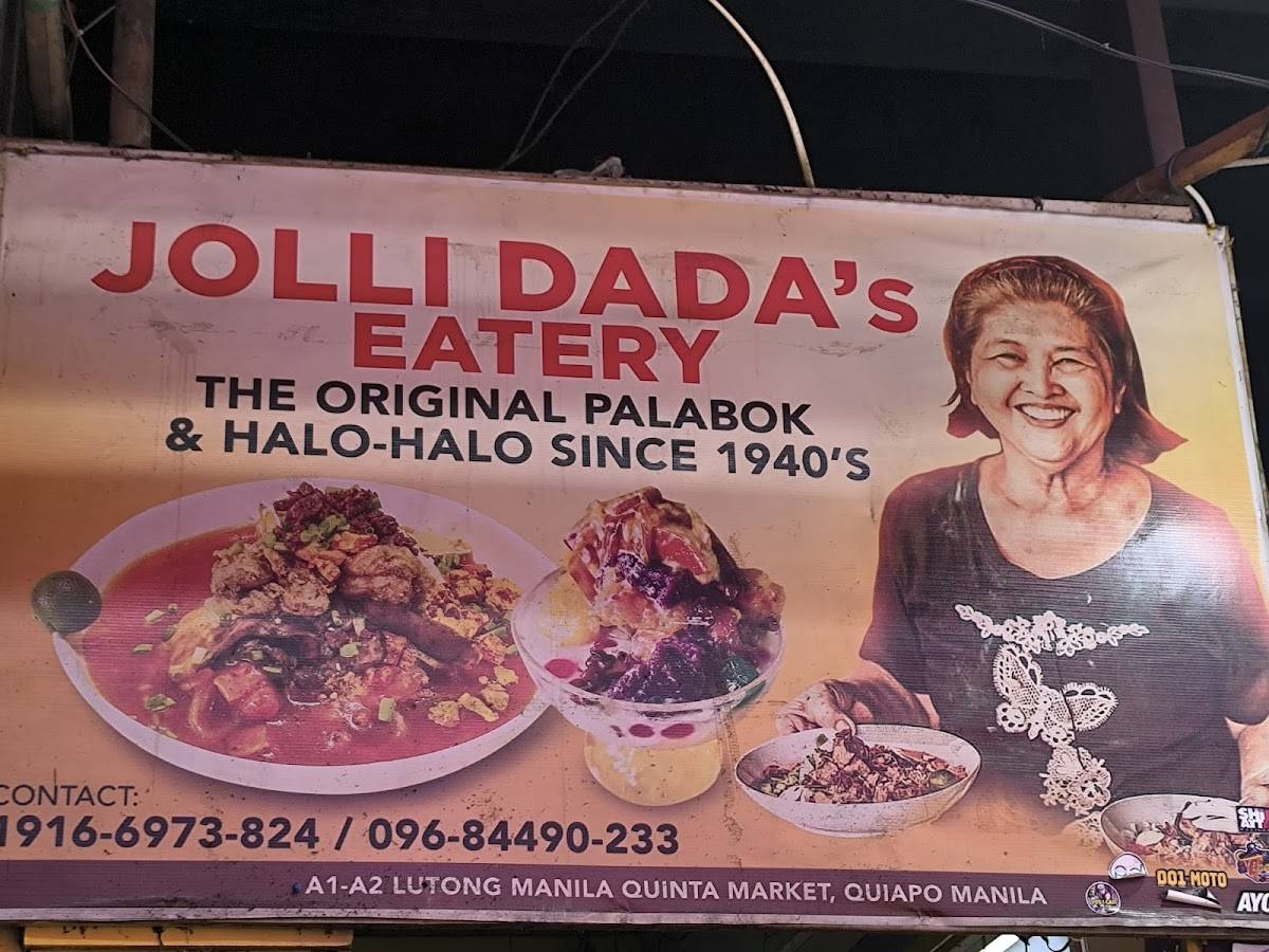 Menu at Jolli Dada’s Eatery The Original Palabok Pancit & Halo Halo ...