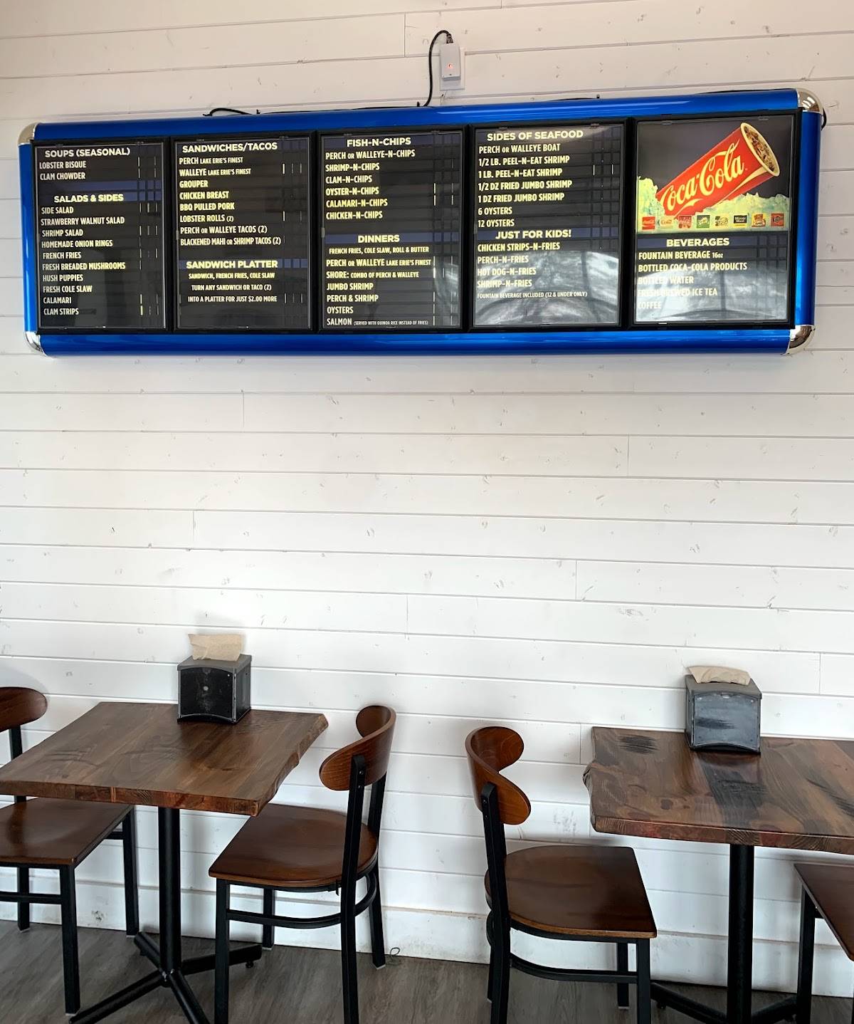 Menu at Jolly Rogers Seafood House restaurant, Port Clinton