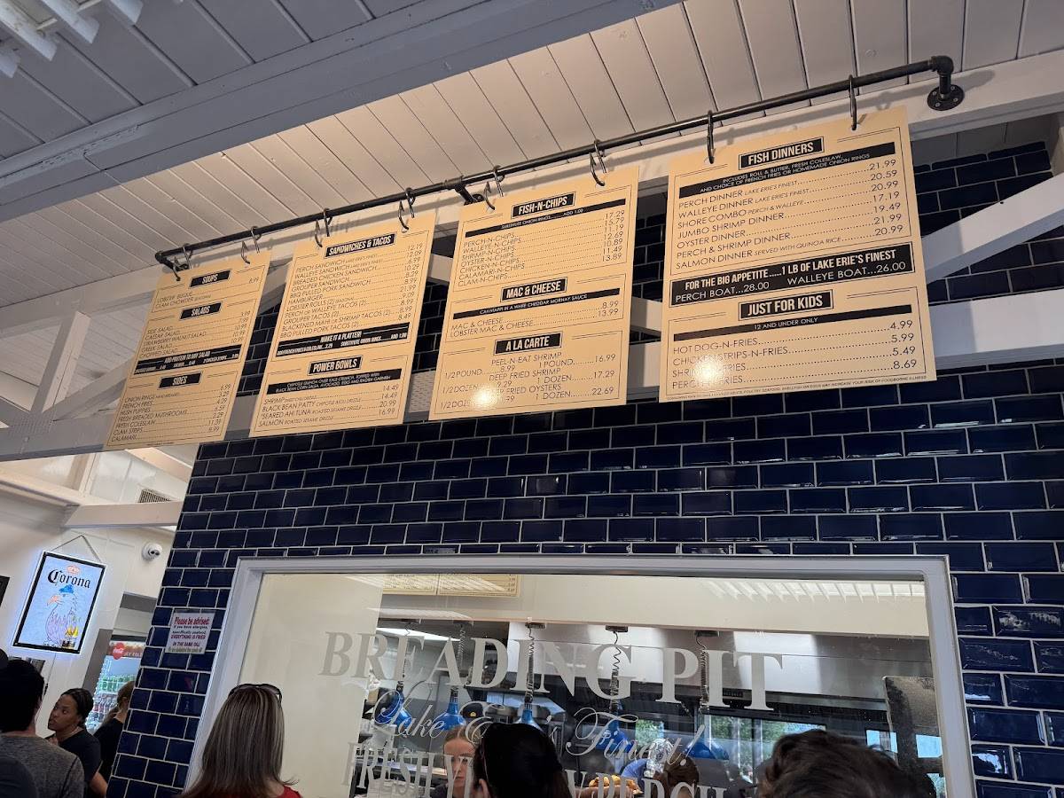Menu at Jolly Rogers Seafood House restaurant, Port Clinton