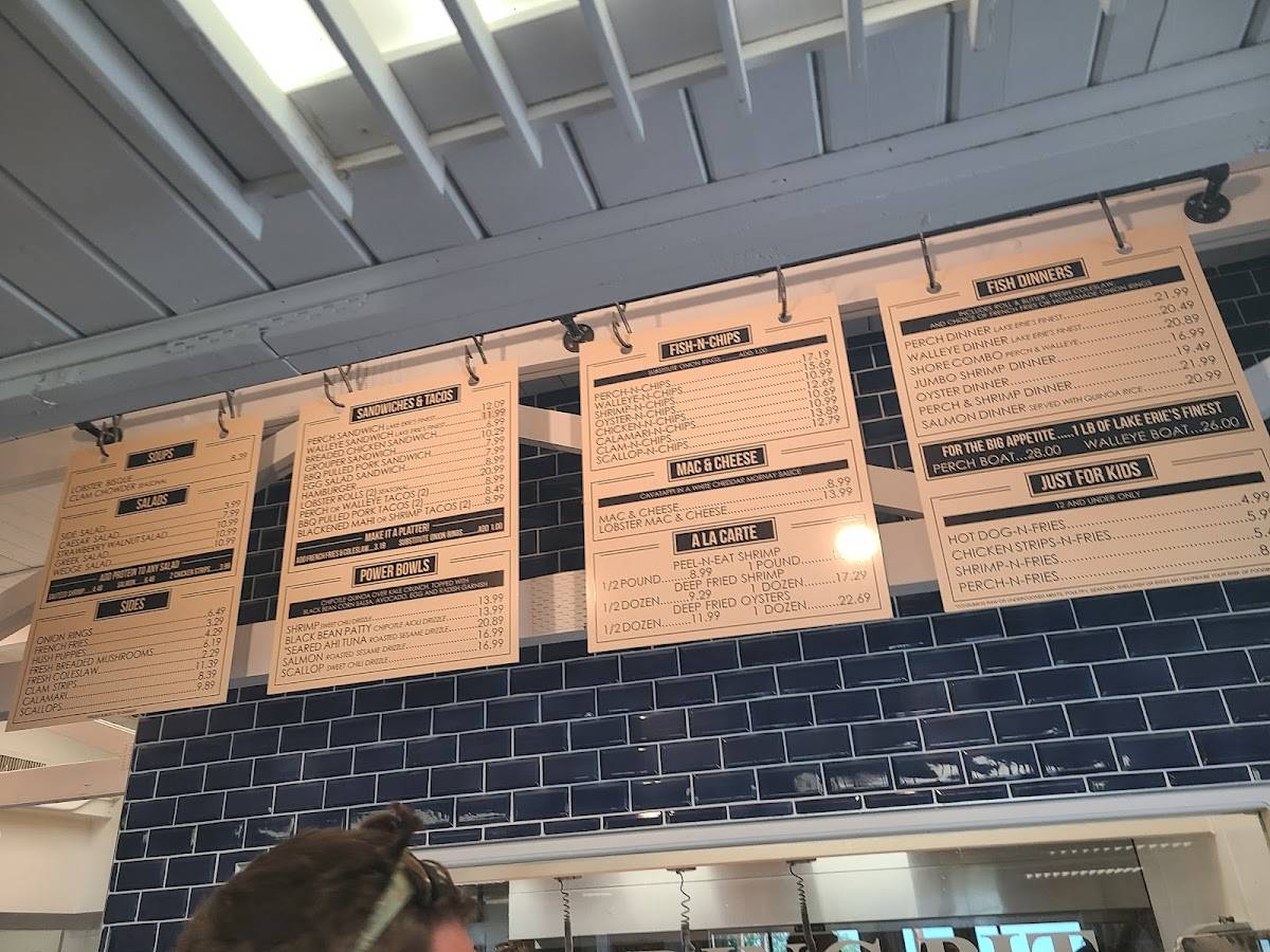 Menu at Jolly Rogers Seafood House restaurant, Port Clinton