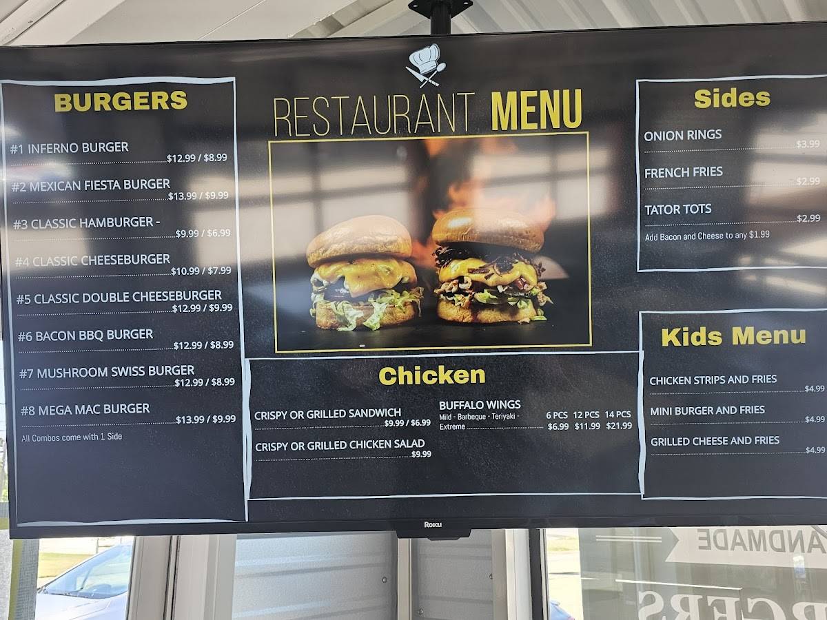 Menu at J's Casa Burger restaurant, River Oaks