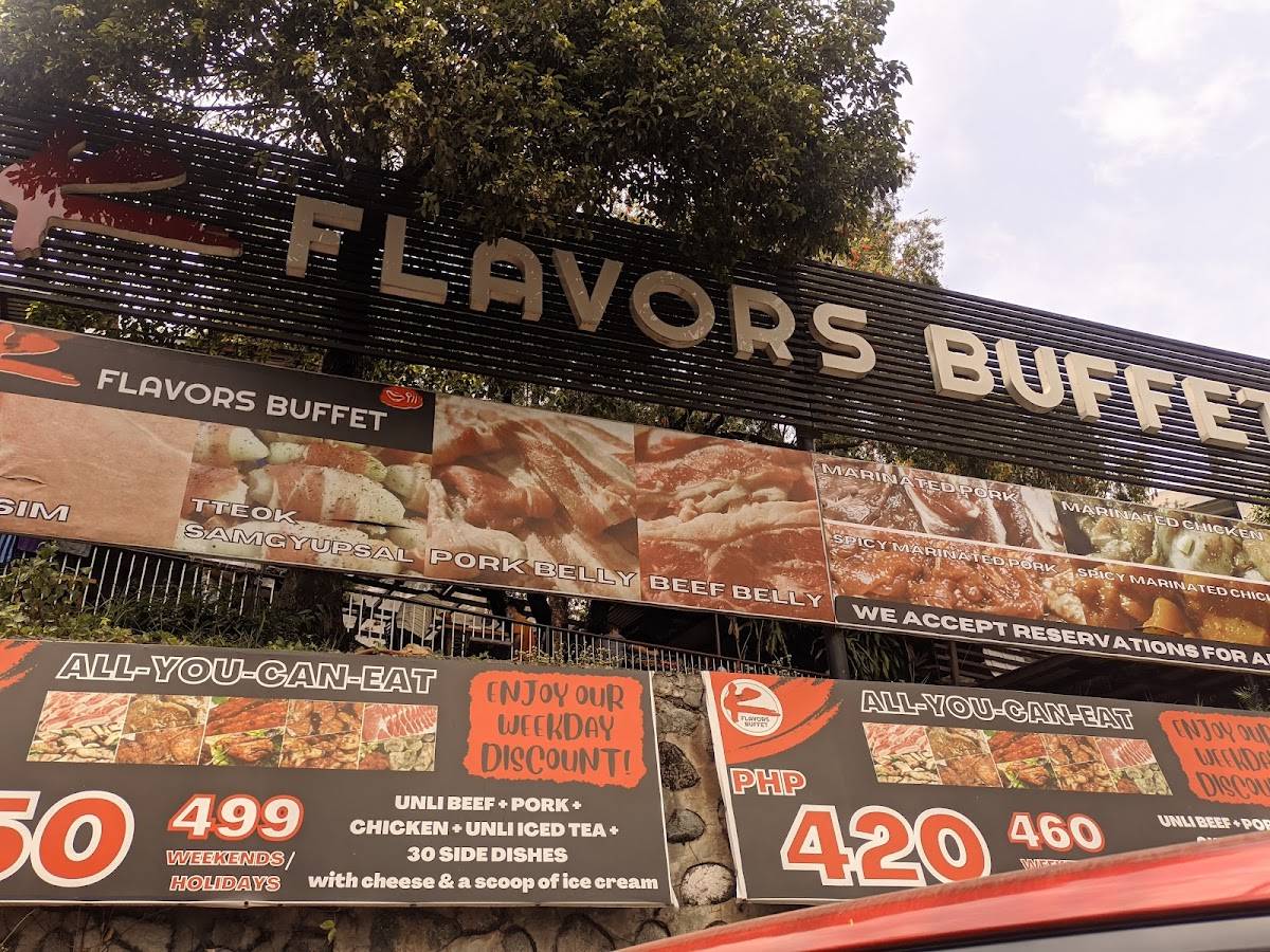 Menu at K Flavors Buffet restaurant, Baguio, 36 Legarda Rd