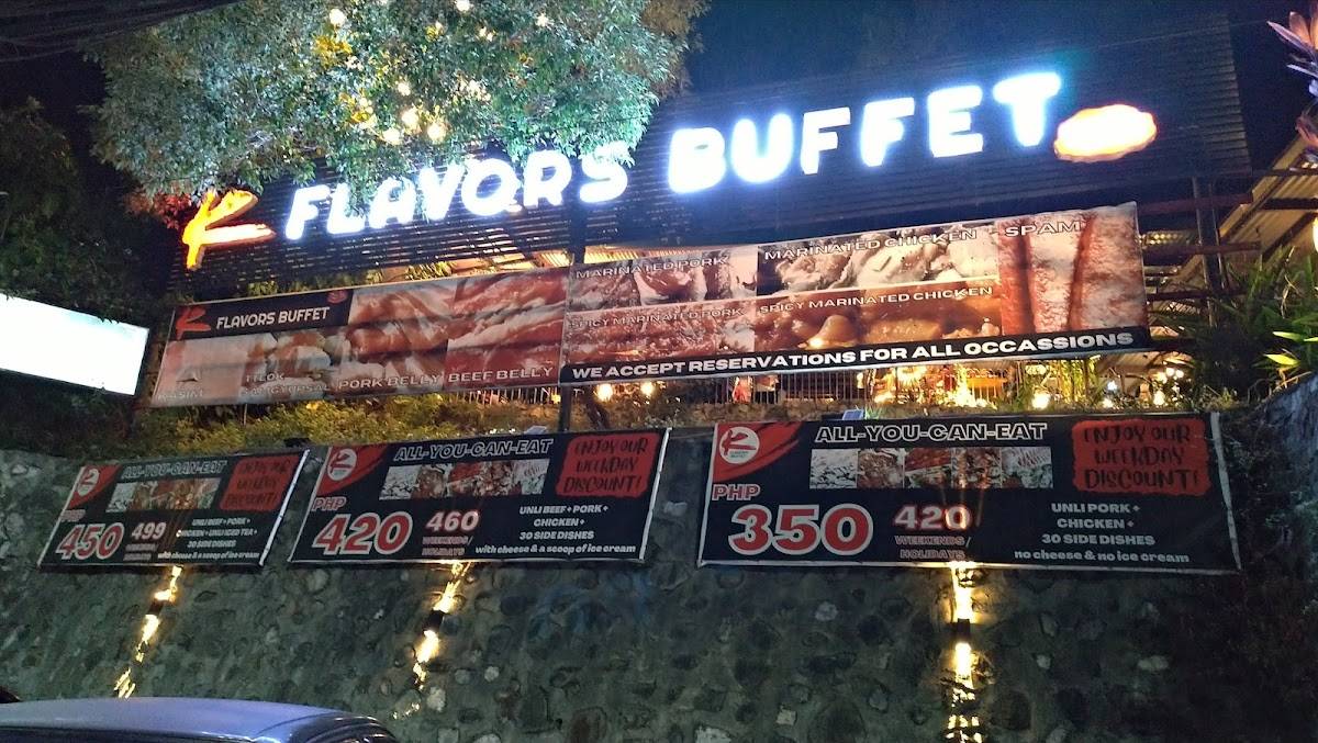 Menu at K Flavors Buffet restaurant, Baguio, 36 Legarda Rd