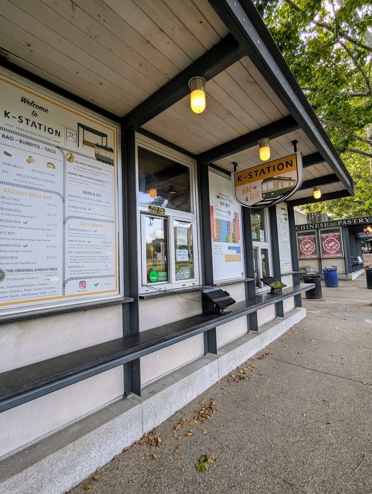 Menu at K-Station BBQ, Pittsburgh