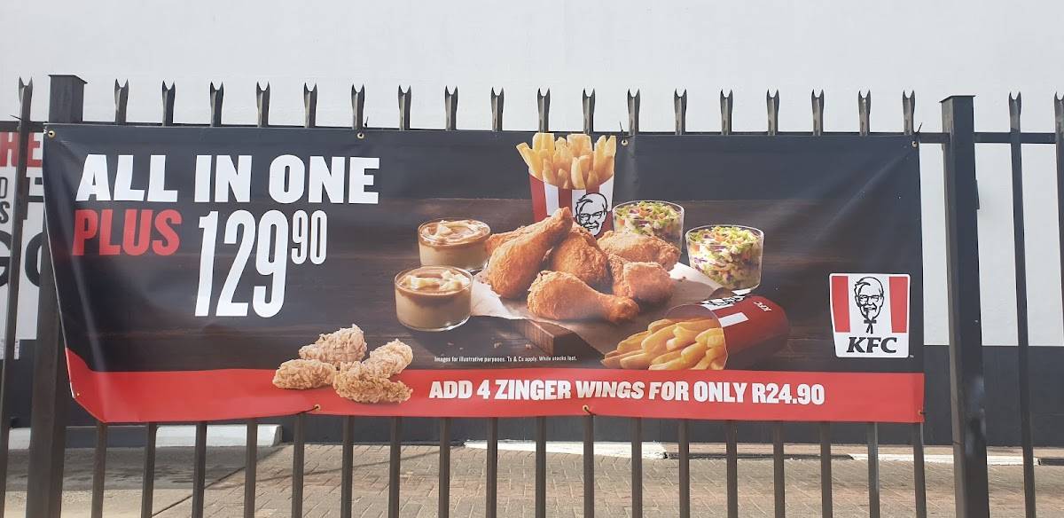 Menu at KFC Kroonstad restaurant, Kroonstad, Cnr Reitz