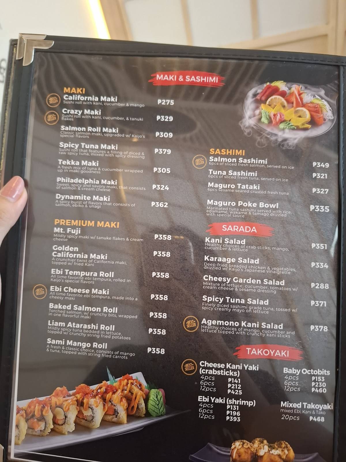 Menu at Kaijo Batangas Steaks & Ramen restaurant, Batangas