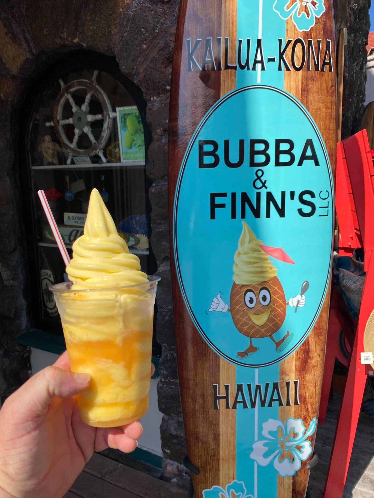 Menu at Bubba & Finn’s Tropical Treats desserts, Kailua-Kona