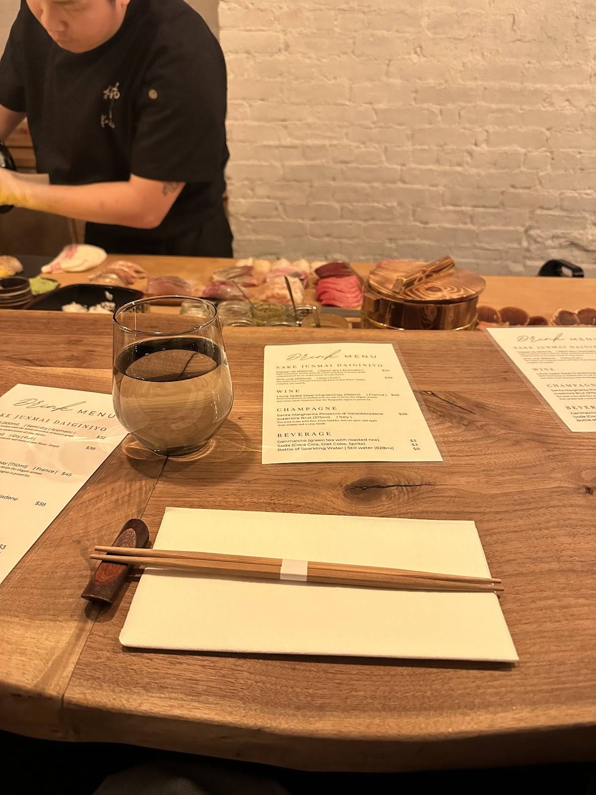 Menu at Kaki restaurant, New York City