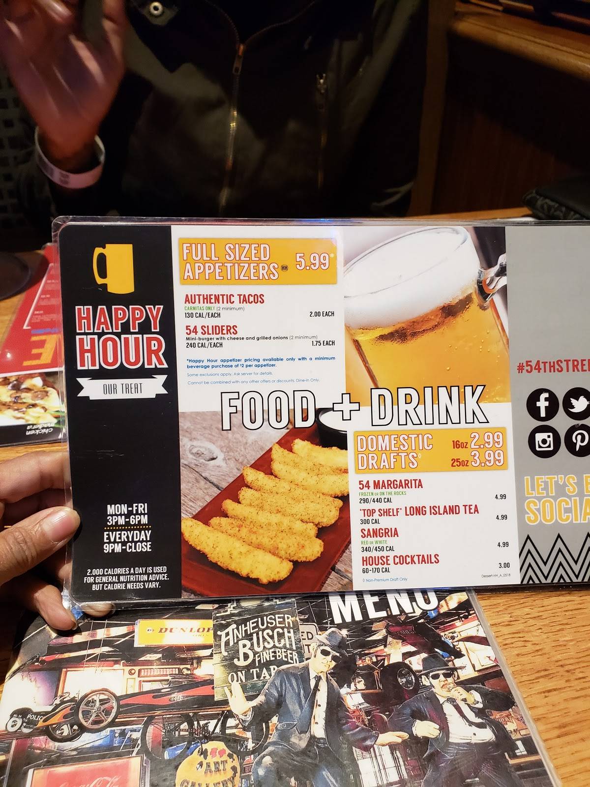 Menu at 54th Street Scratch Grill & Bar- Liberty Area, Kansas City, NE ...