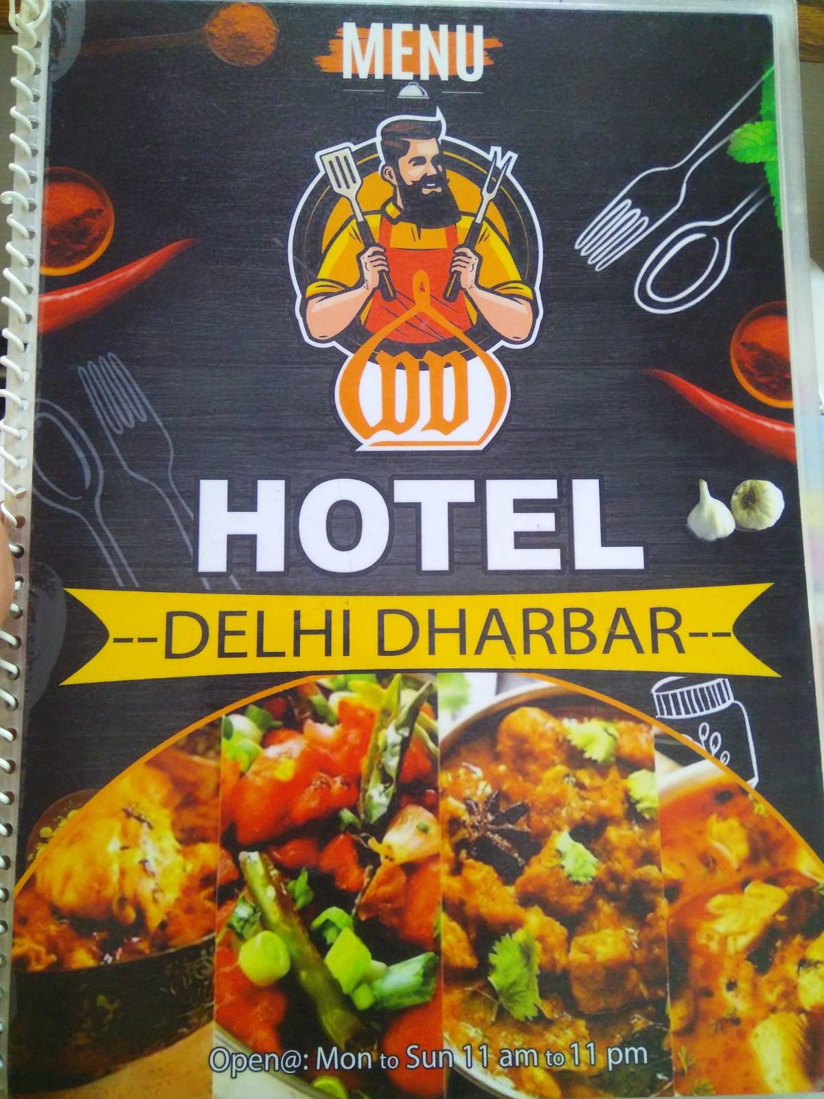 Menu at Hotel Delhi Darbar, Karur