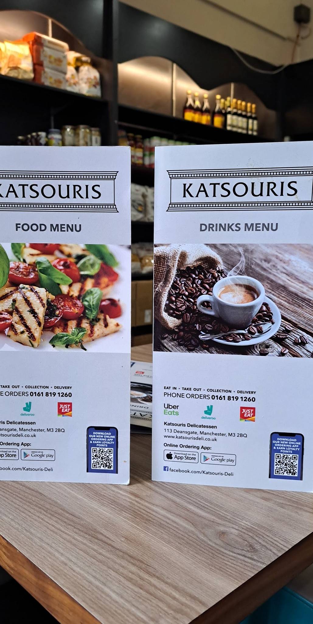 Menu at Katsouris Deli desserts, Manchester