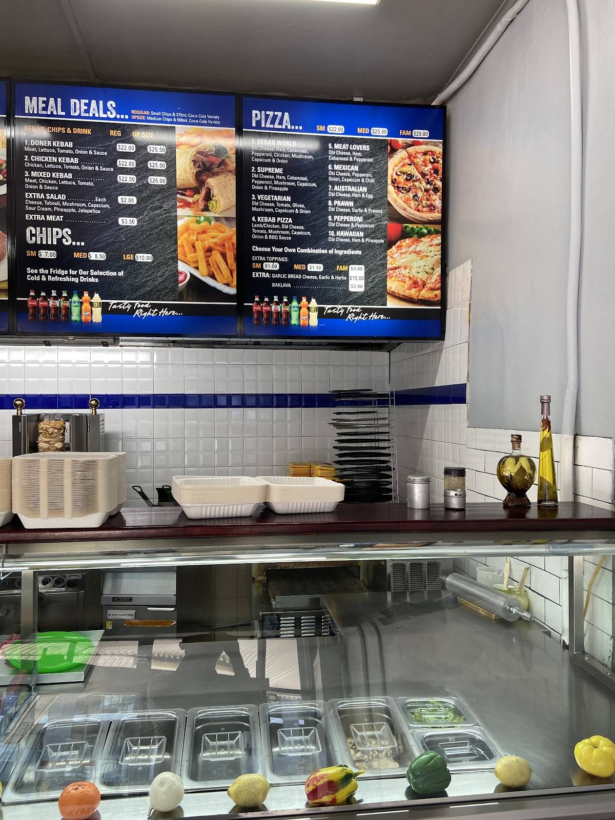 Menu at Kebab World fast food, Dee Why