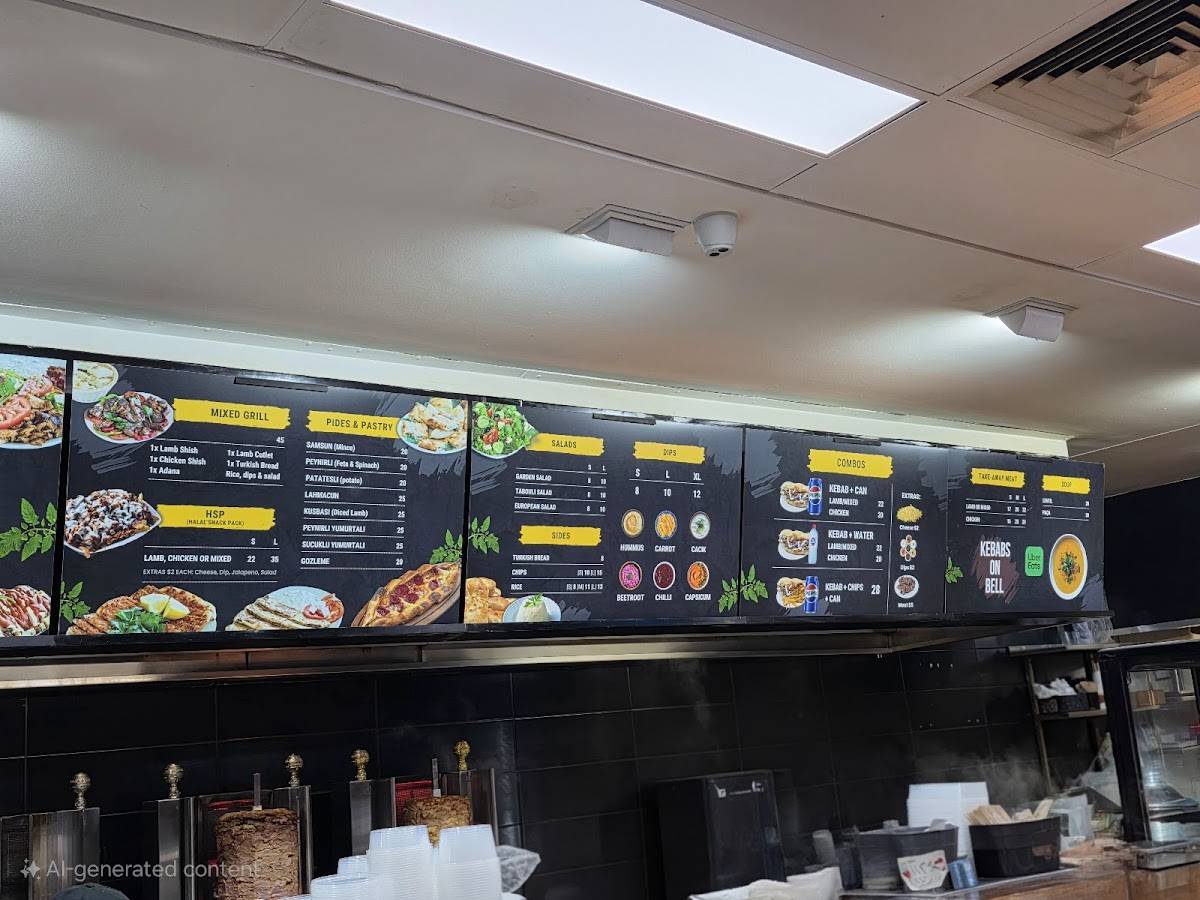 Menu at Kebabs on Bell restaurant, Heidelberg West, 4/318 Bell St