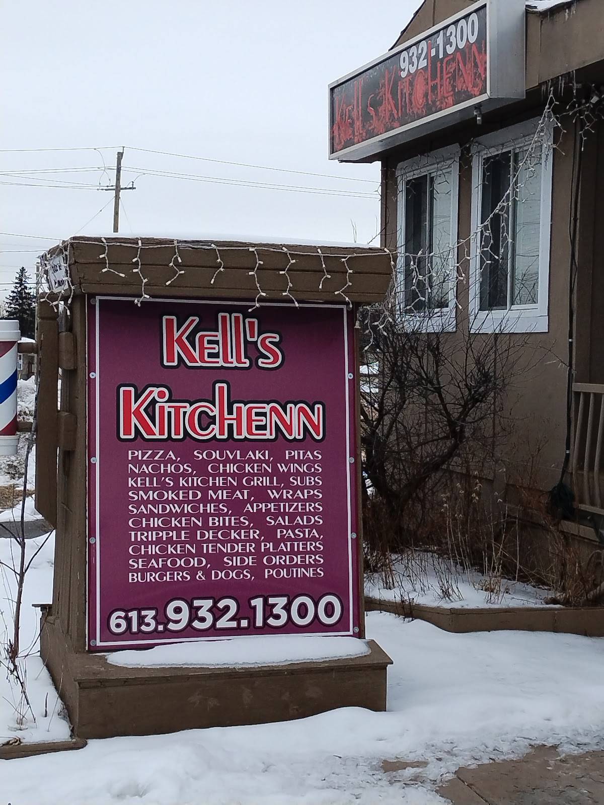 Menu at Kell's Kitchenn restaurant, Cornwall