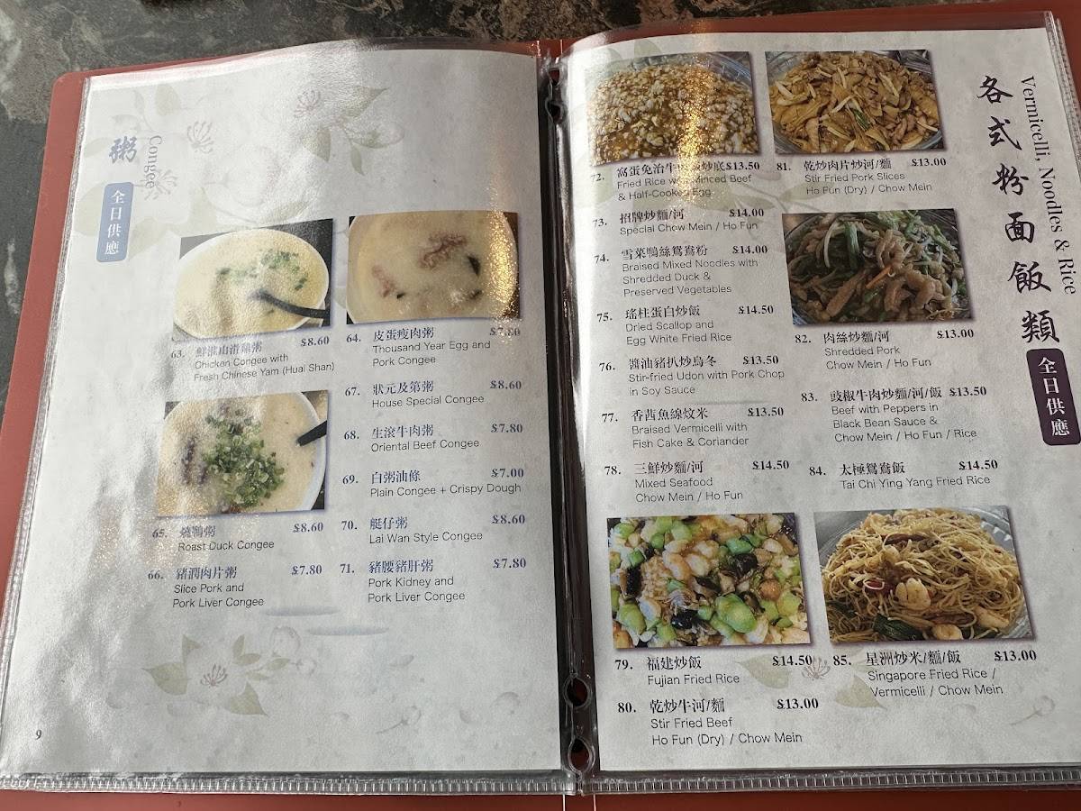 Menu at Ken Ho Restaurant, Birmingham, ALBANY HOUSE
