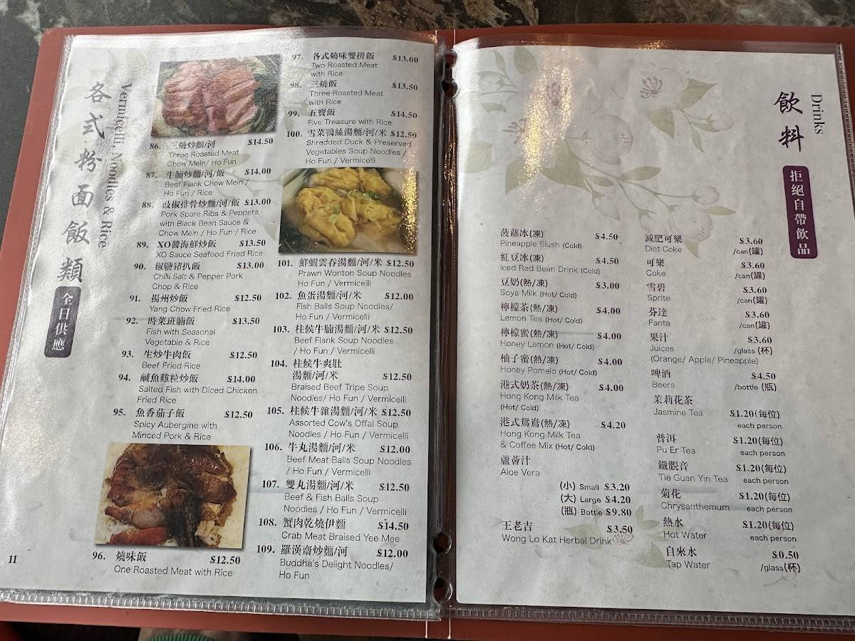 Menu at Ken Ho Restaurant, Birmingham, ALBANY HOUSE