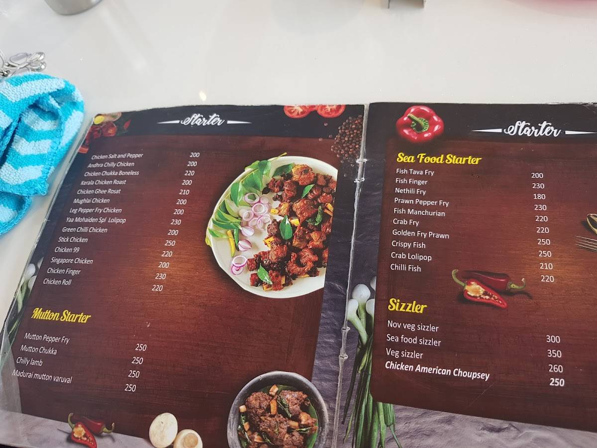 Menu at Khalids Biriyani ambattur, Chennai, OT 125
