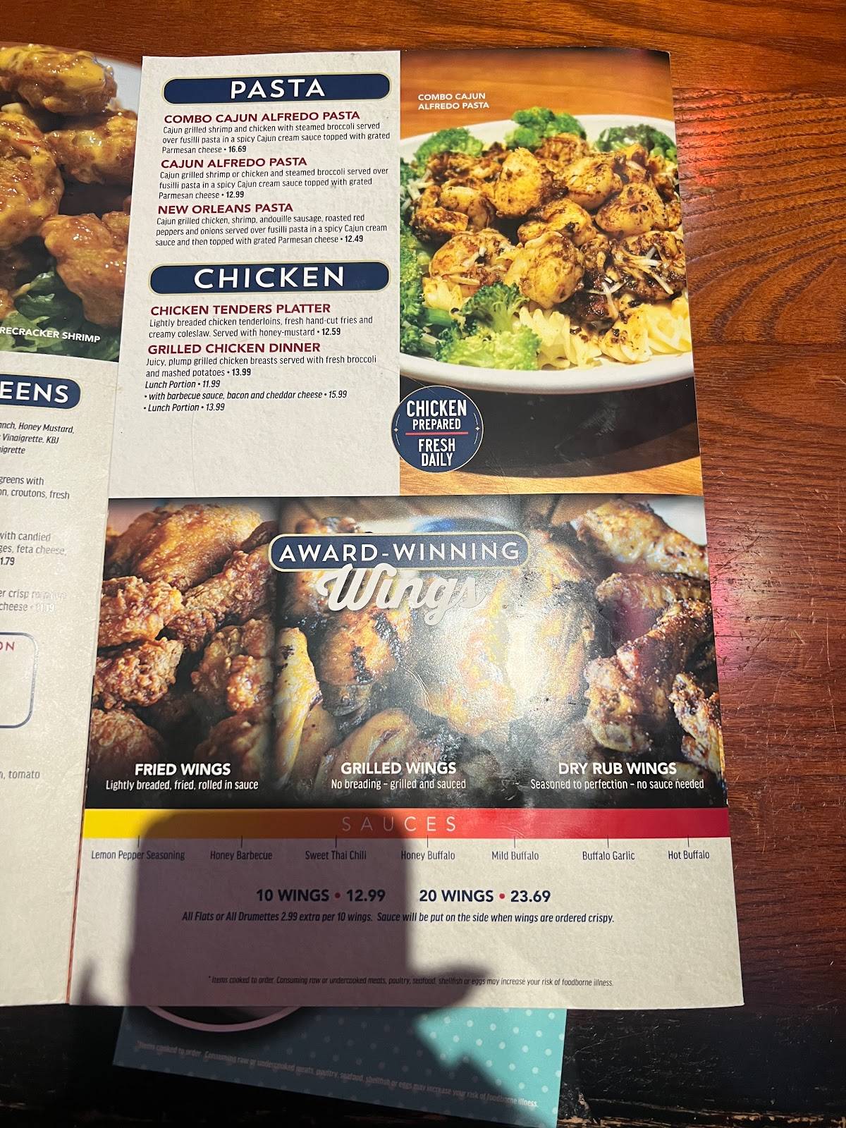 Menu at Kickback Jack's High Point pub & bar, High Point