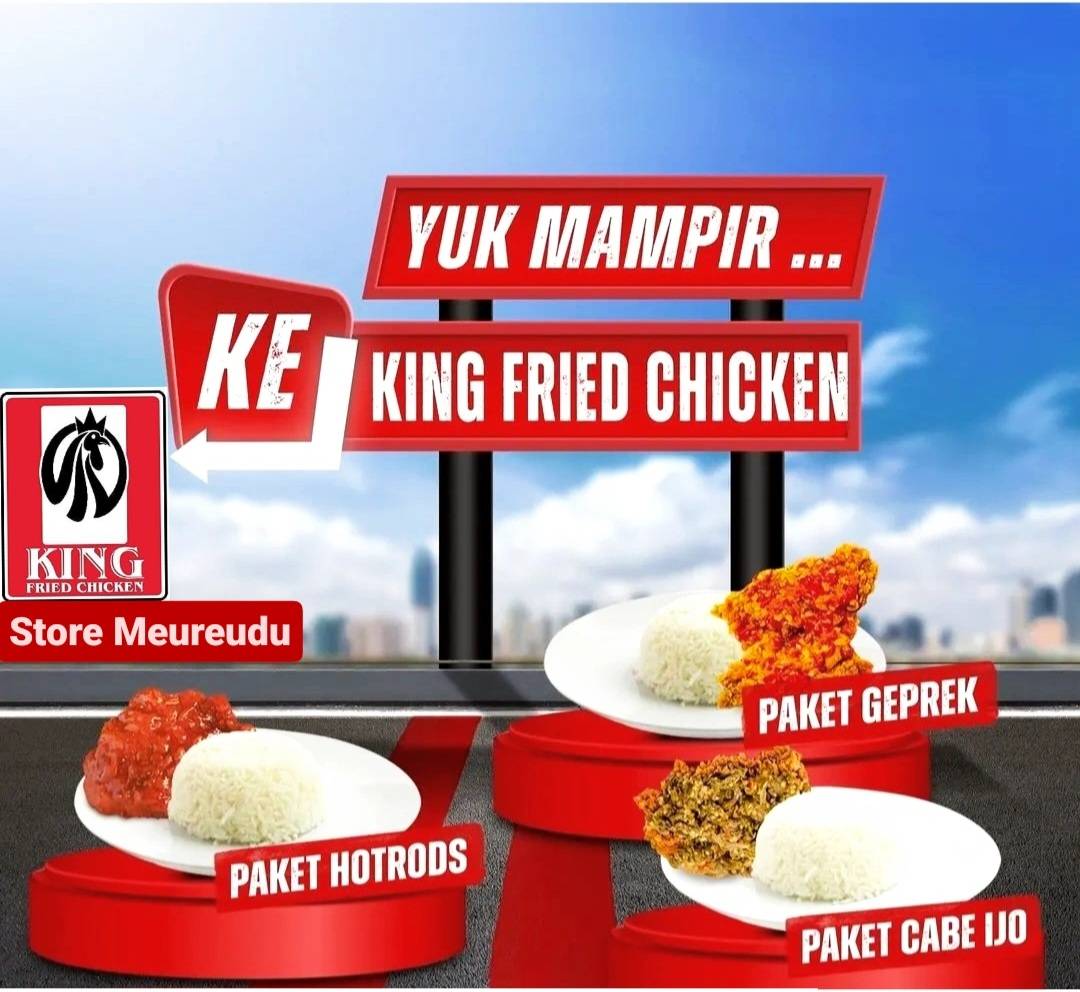 Menu at King Fried Chicken Meureudu restaurant, Indonesia