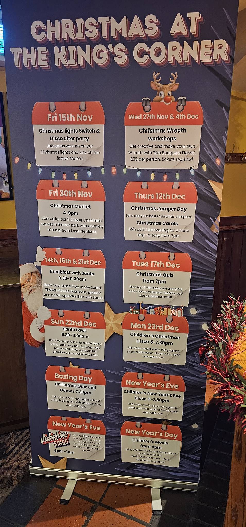 Menu at Kings Corner pub & bar, Derby, Oakwood
