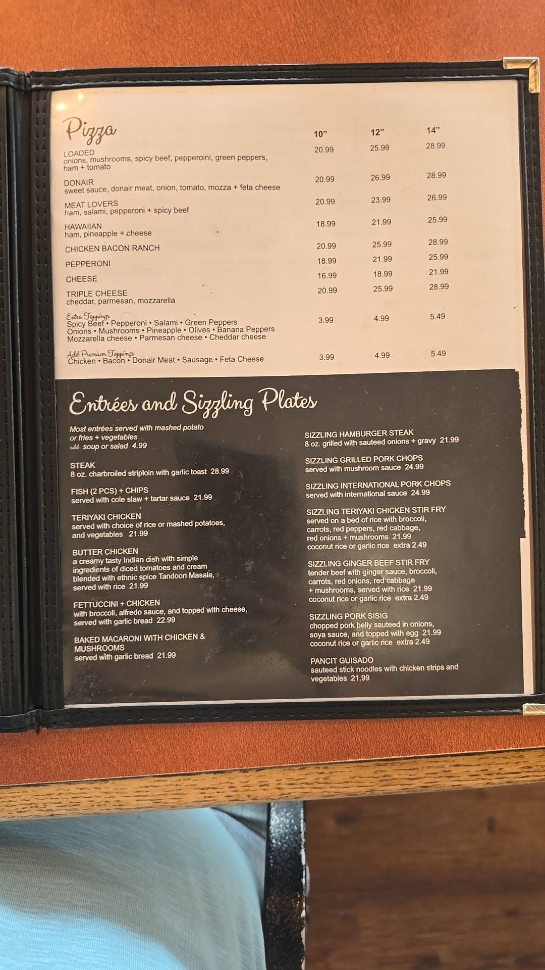 Menu at Kinuseo Cafe & Dining Room, Tumbler Ridge