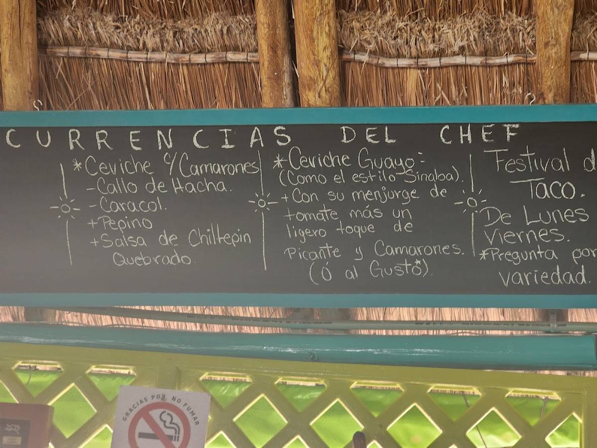 Carta del restaurante Kiosco Verde Marisquería, Cancún, Av. Lopez ...