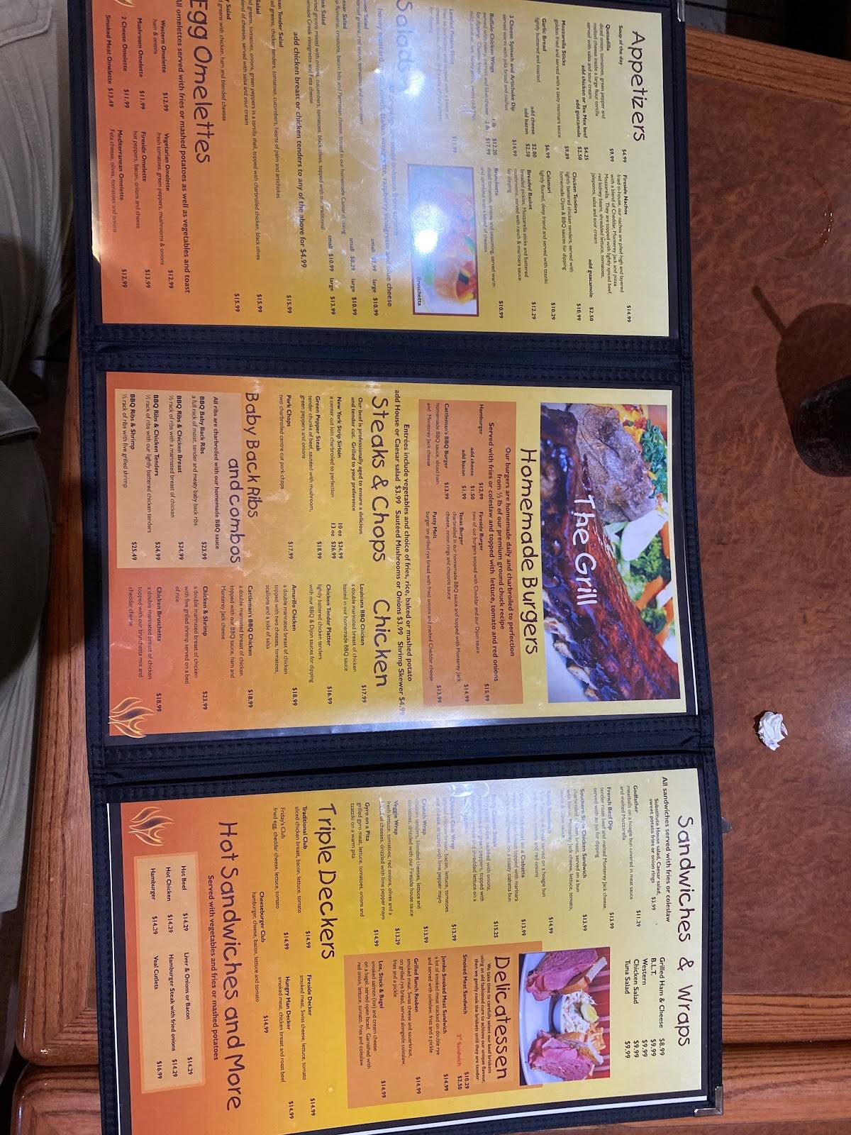 Menu at Fireside Deli & Family Restaurant, Kitchener