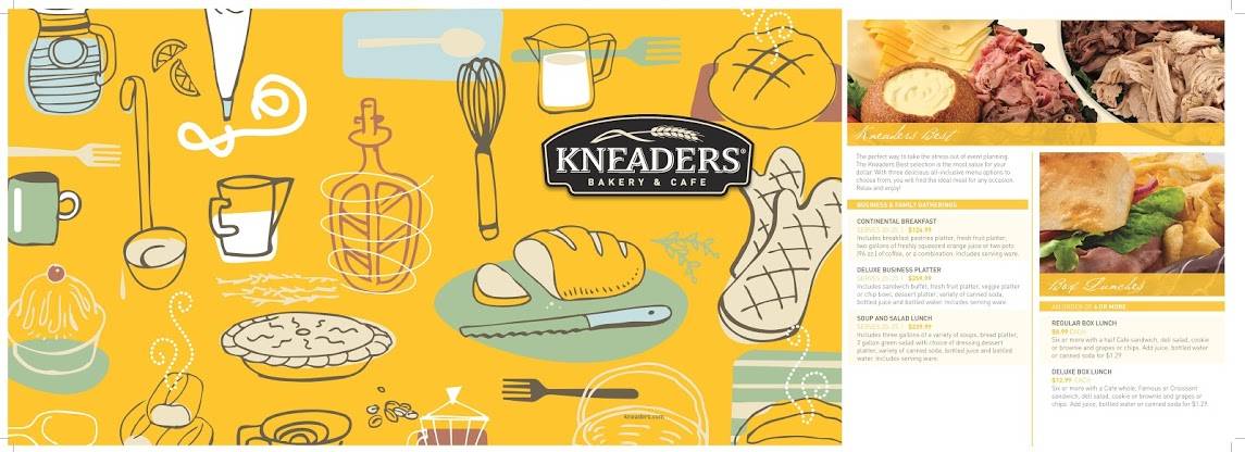 Menu at Kneaders Bakery & Cafe, Lone Tree