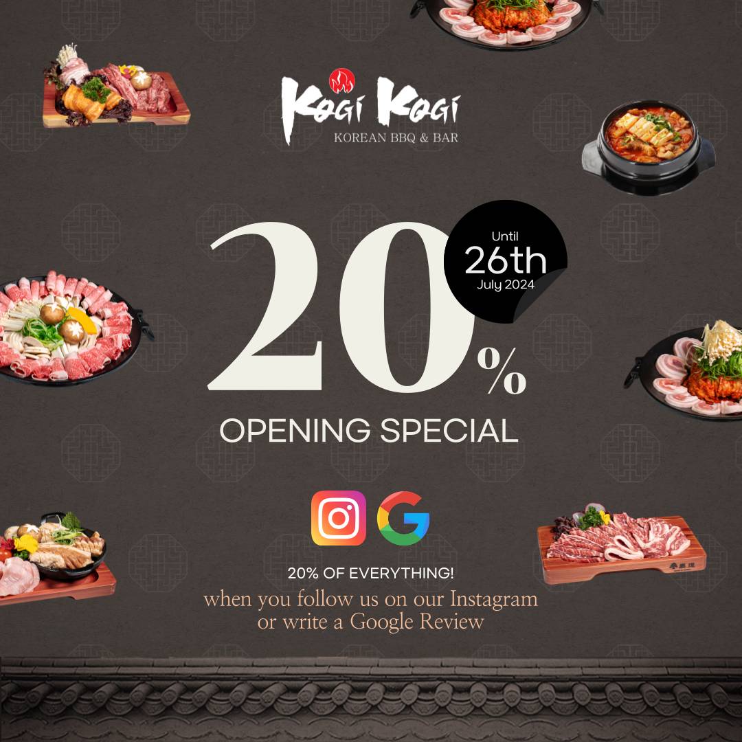 Menu at Kogi Kogi Korean BBQ & Bar, Leichhardt