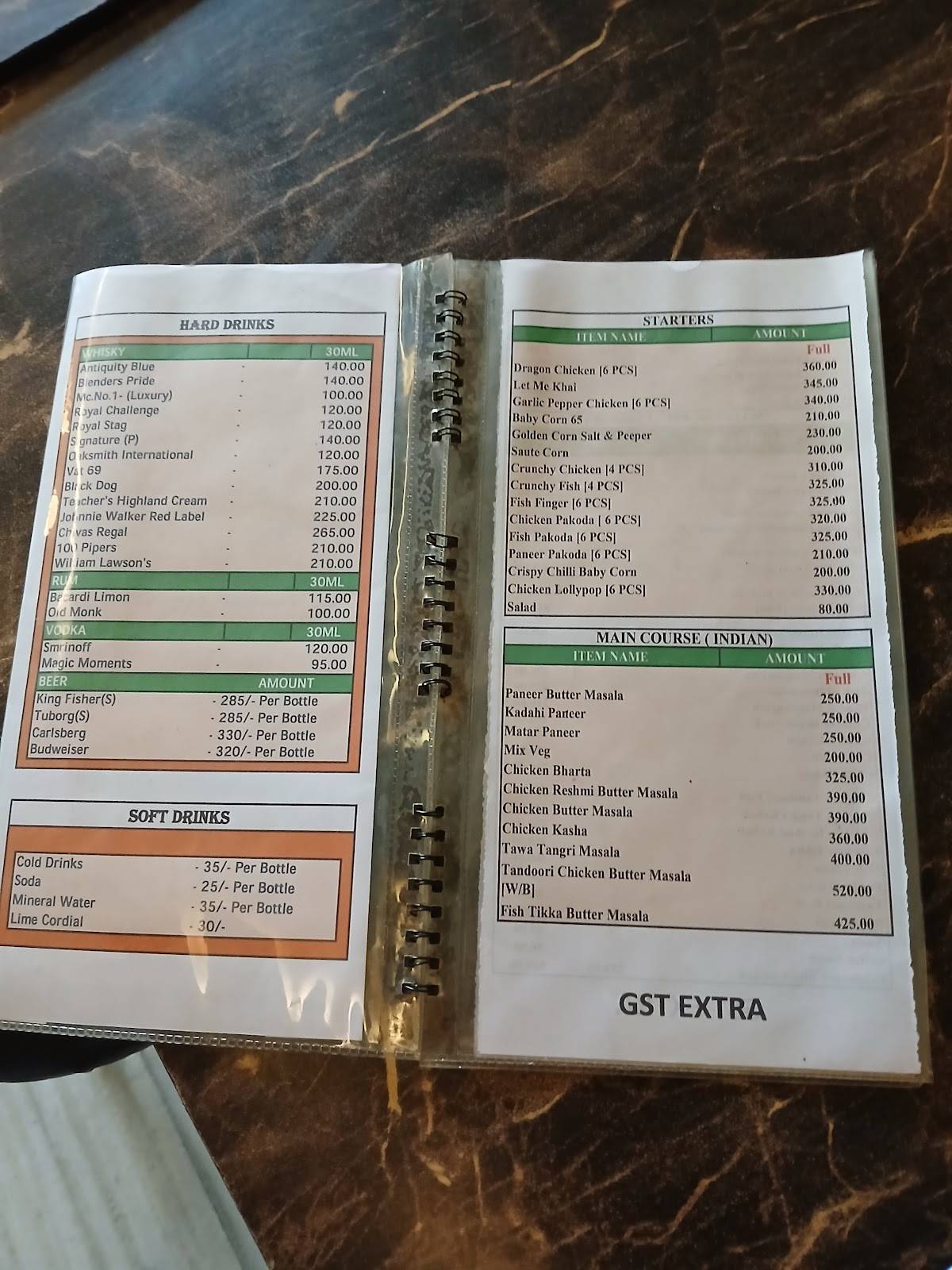 Menu at Sheraton Bar Cum Restaurant, Baranagar, J9WH+656