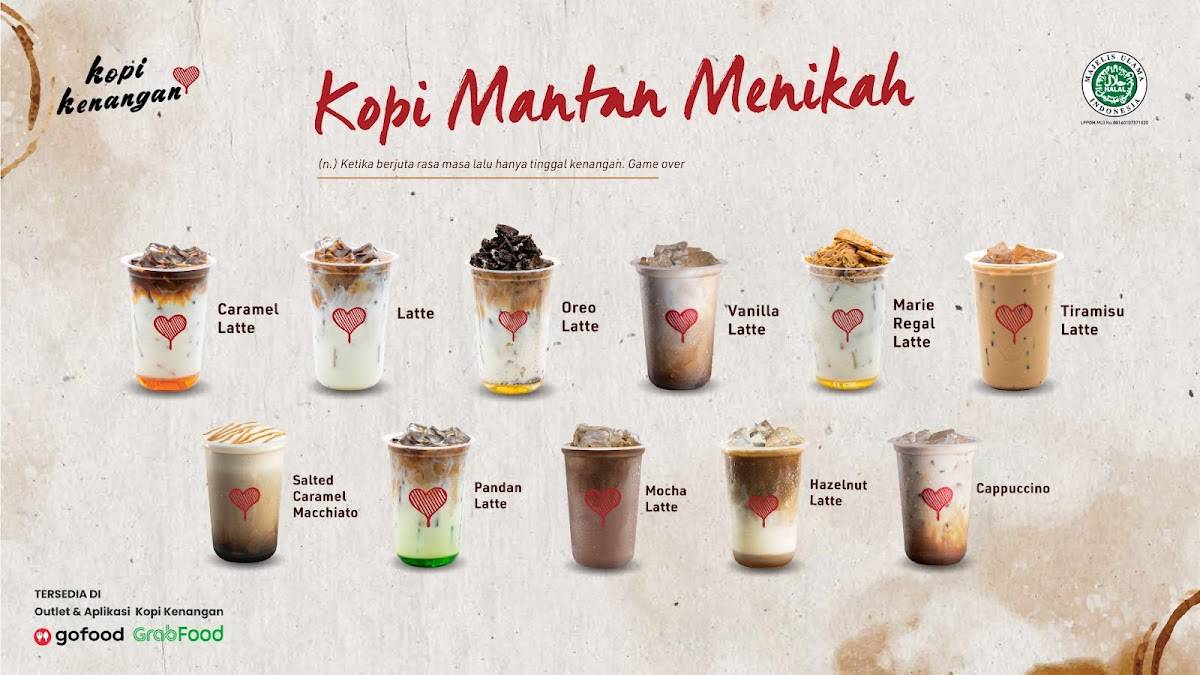 Menu at Kopi Kenangan - Ruko Gajah Mada Padang, Padang