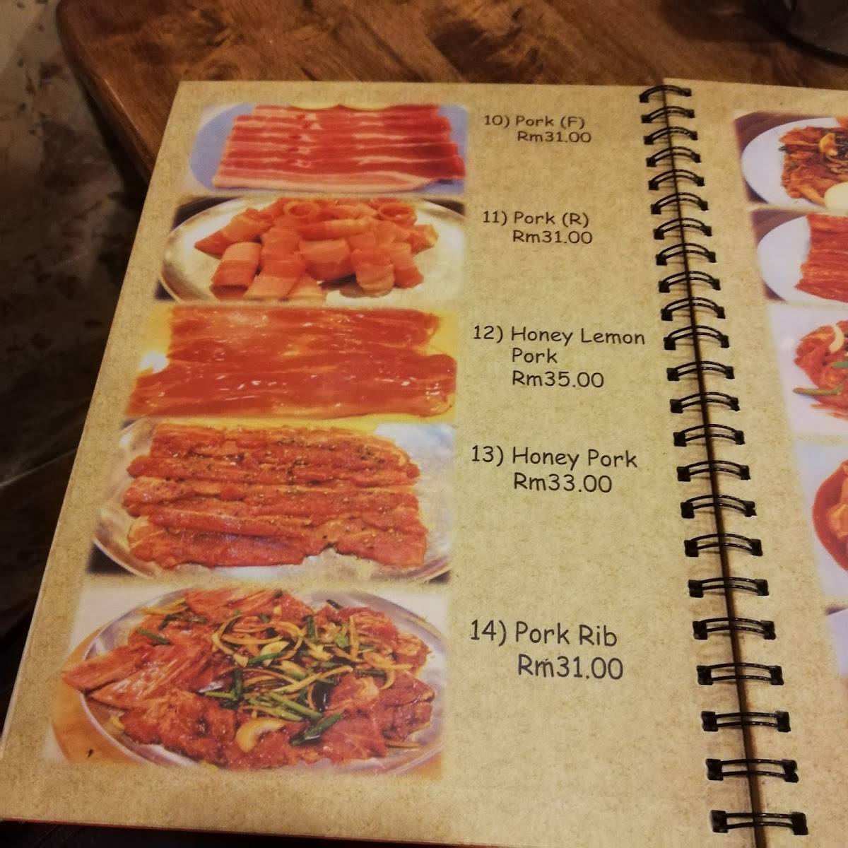 Menu at Bintulu Korean Restaurant Sdn Bhd, Kota Kinabalu