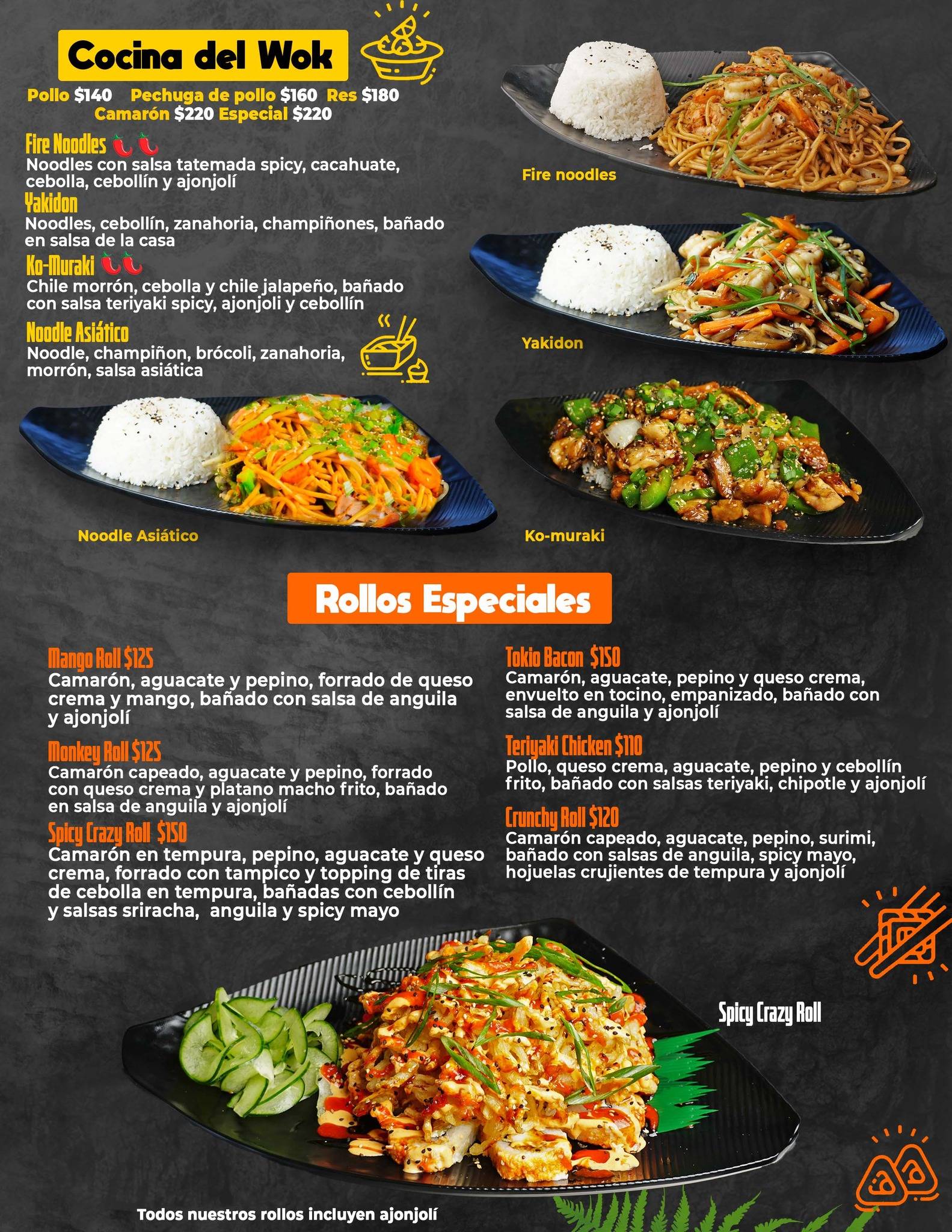 Carta del restaurante Kotori - Aviacion (Cuauhtémoc), Mexicali, Calz ...