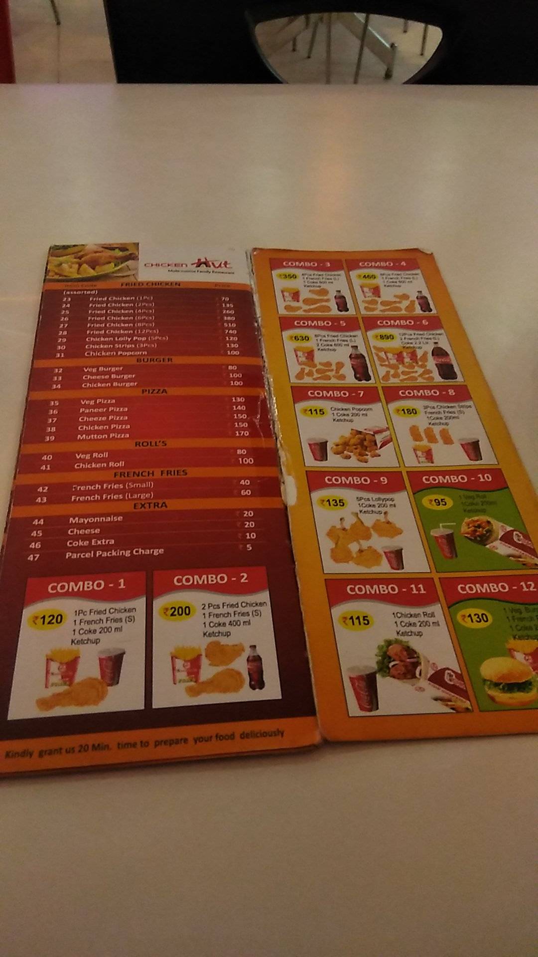 Menu at CHICKEN Hut, Kumbakonam, 114