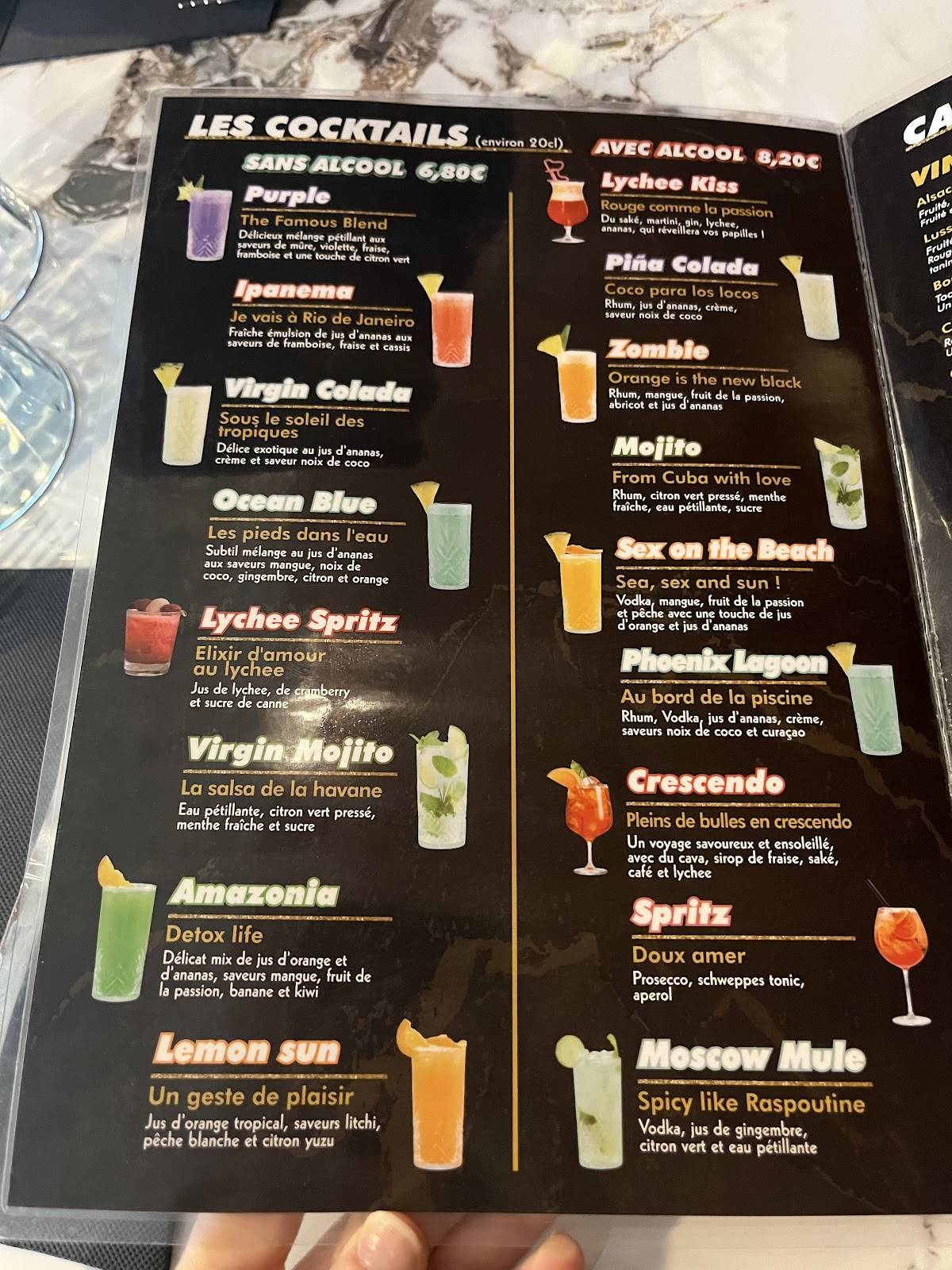 Menu au LE PHOENIX restaurant, Marquette-lez-Lille